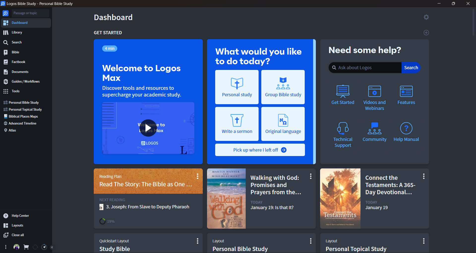Logos Bible Study Platform - Walk With Scripture
